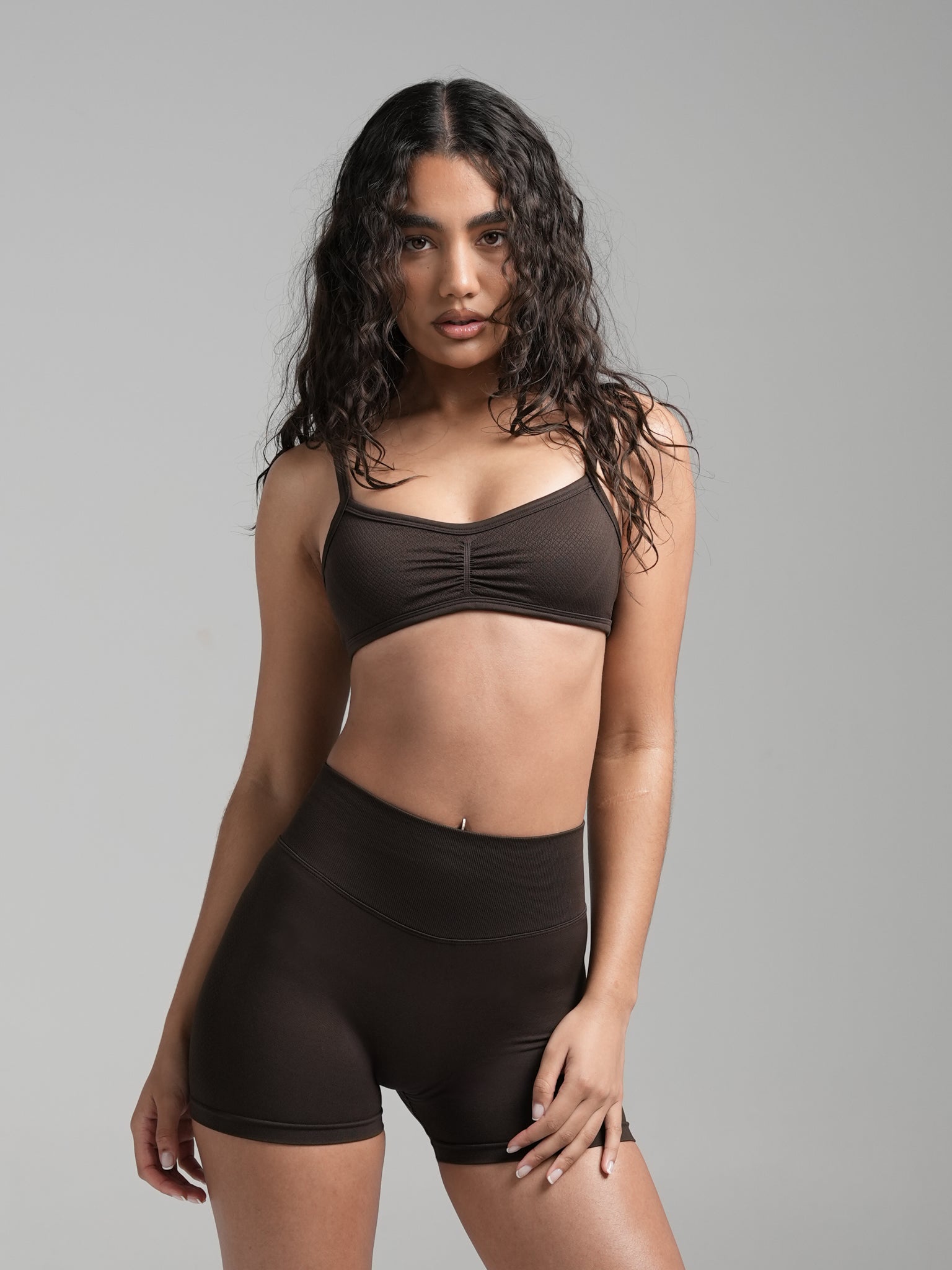 Cocoa Seamless Itty Bra | SWT Active