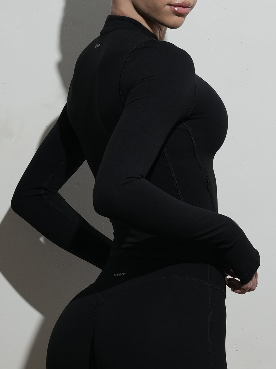 Black Fitted Jacket | SWT Active