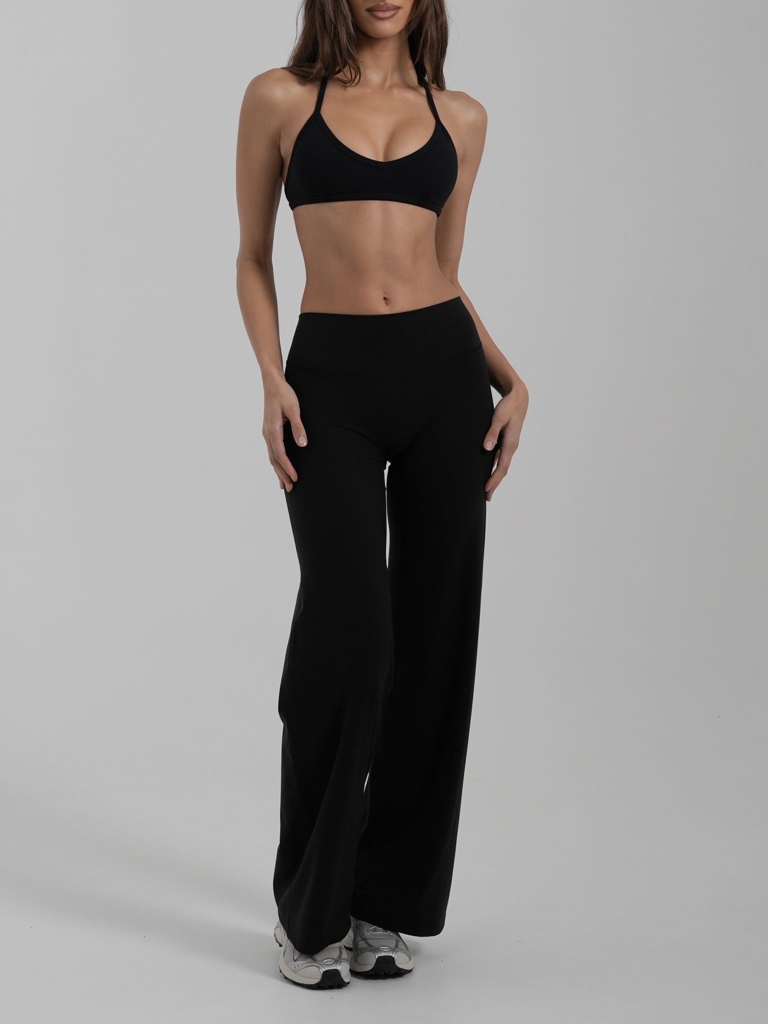 Black FLX Wide Leg Bottoms | SWT Active