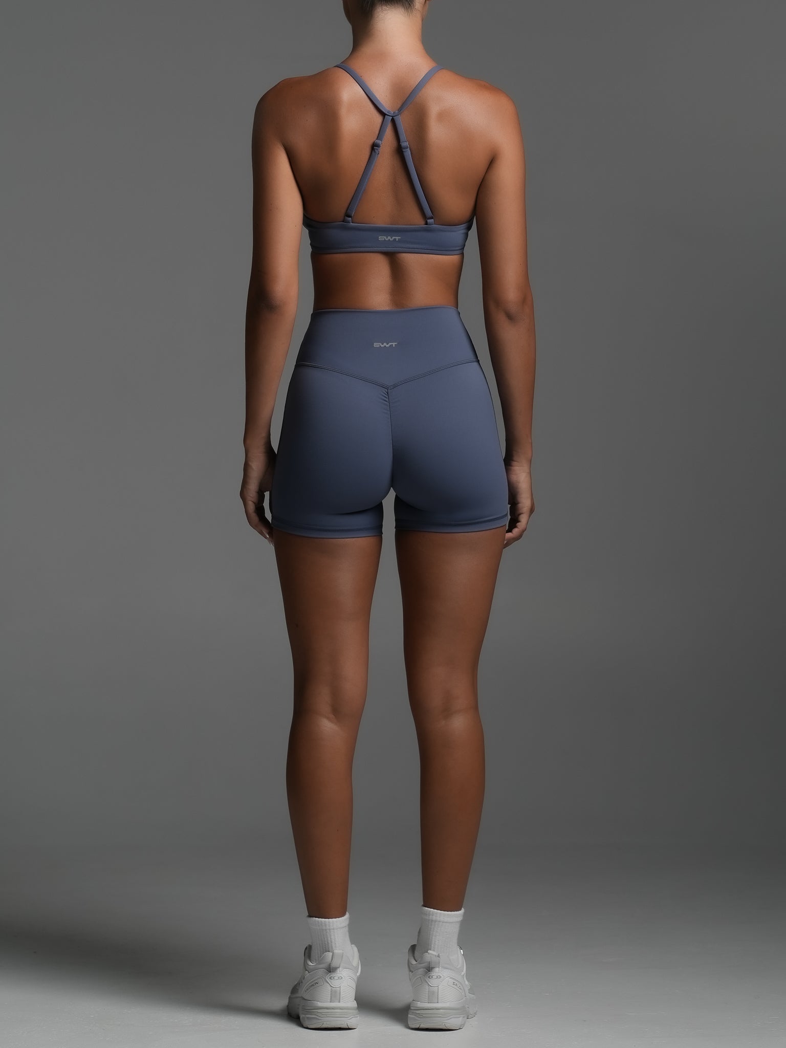 Indigo Base 4" Scrunch Shorts | SWT Active