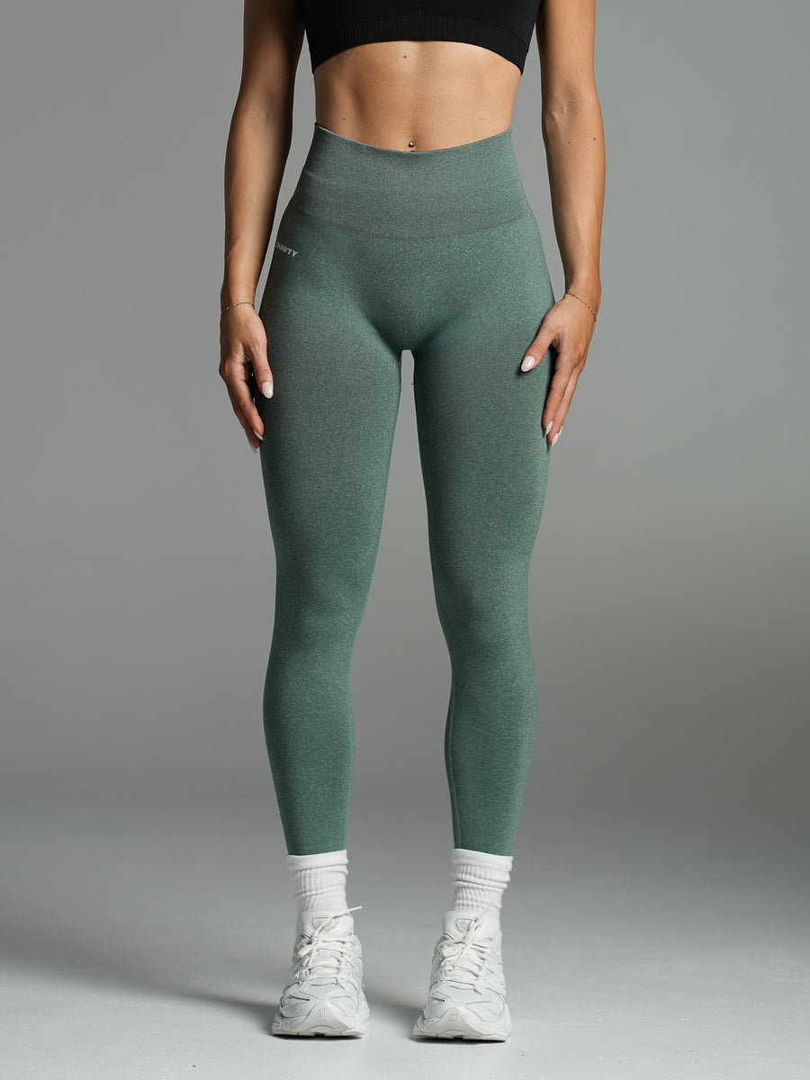 Deep Green Plain Seamless Leggings | Shawty – SWT Active
