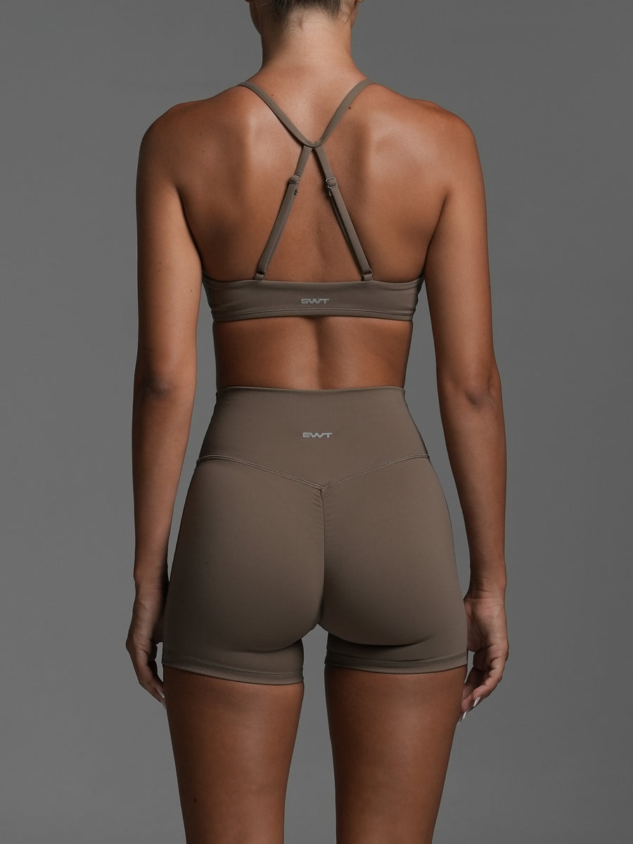 Mocha Base Ruche Bra | SWT Active