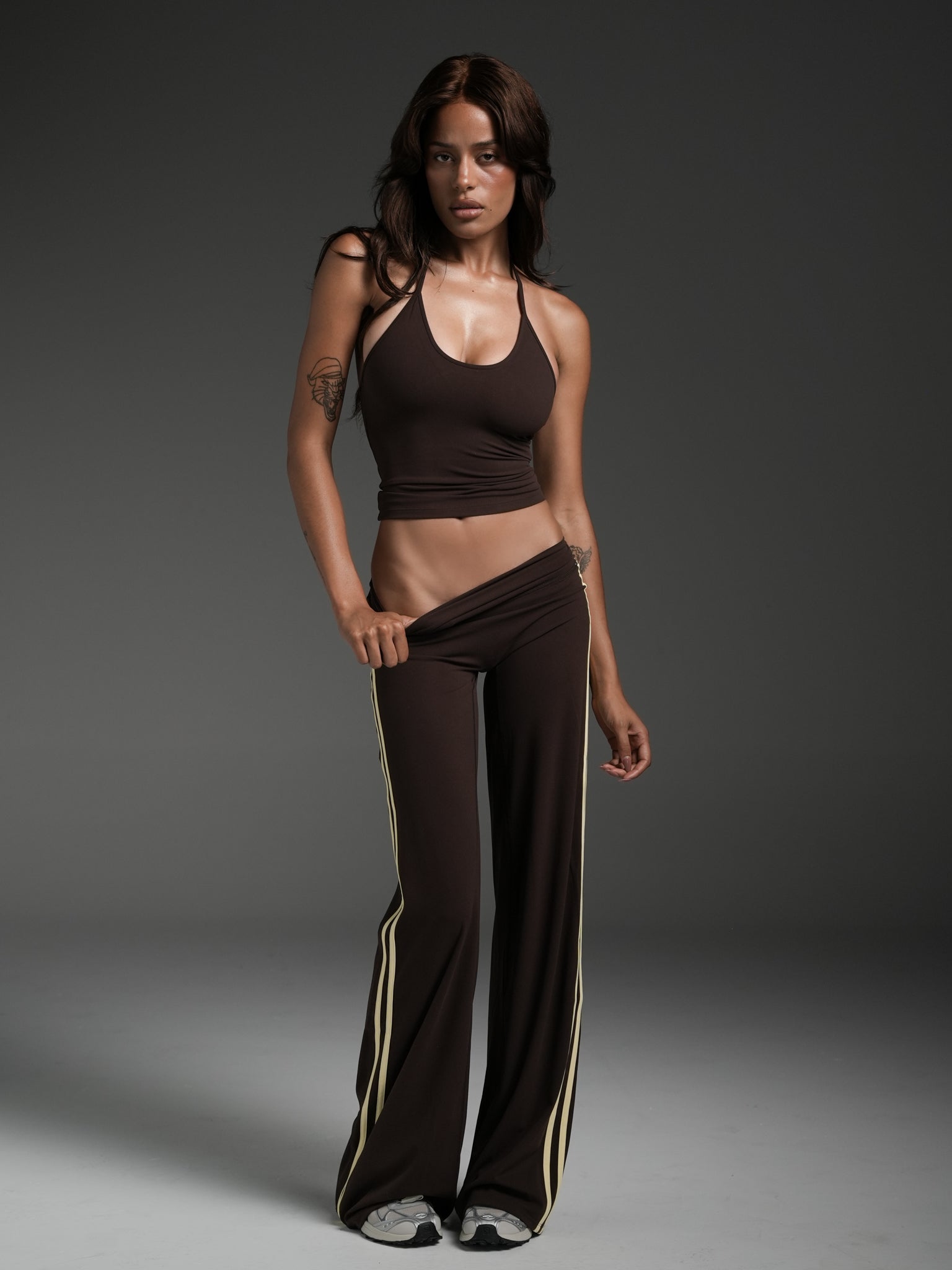 Chocolate FLX Halter Cami | SWT Active